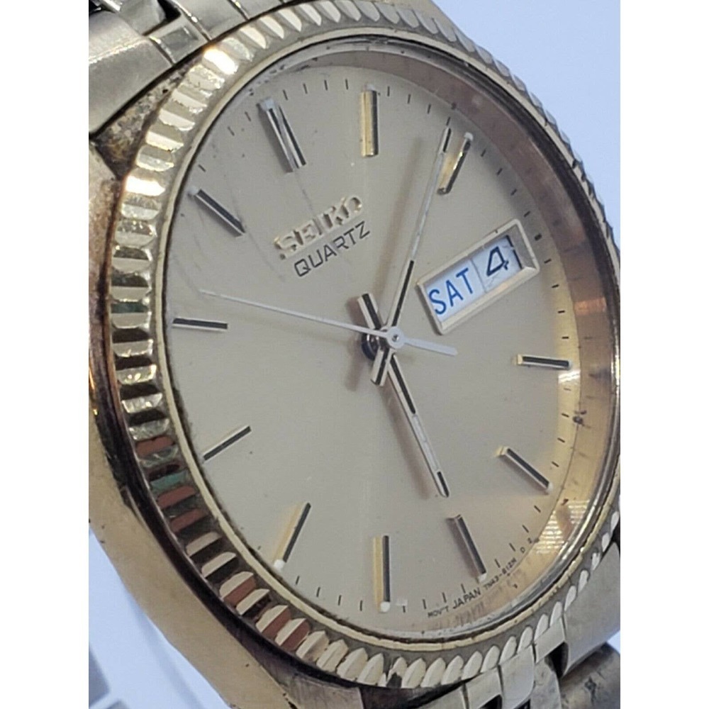 Vintage Men's Seiko Gold-Tone Day/Date - Gem